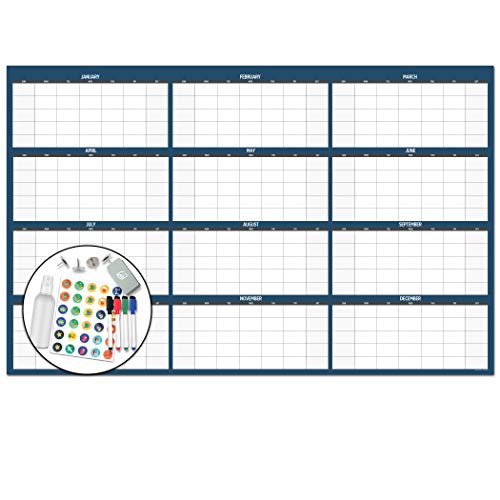 Large Dry Erase Wall Calendar - [38" x 60"] - Undated Blank 2024 ...