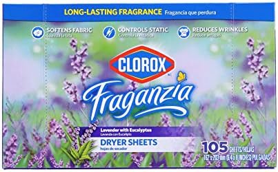 Clorox Fraganzia Fabric Softener Dryer Sheets | Scented Laundry Dryer ...