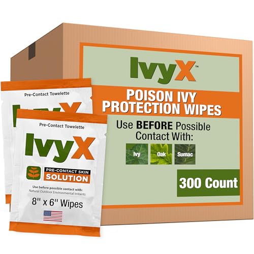 CoreTex Ivy X Pre-Contact Poison Ivy Wipes – Pack of 300 Single-Use ...
