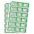 Amazon.com - 12 Pack DIESEL FUEL ONLY Decals / Labels / Markers ...