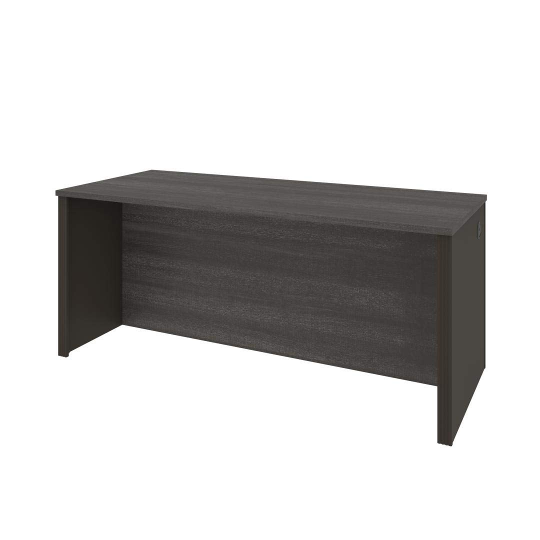 Bestar Prestige + 72W Desk Shell in bark Grey & Slate for sale | Las ...
