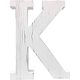 Amazon.com: Extra Large Wood Decor Letters Wood Distressed White ...