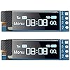 Frienda 2 Pieces I2C Display Module 0.91 Inch I2C OLED Display Module Blue I2C OLED Screen ...