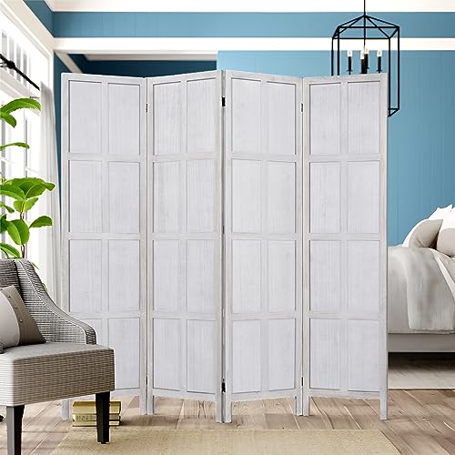 AMBITION LAND 5.8 Ft.Tall Room Divider with Stands, 16" Each Panel ...