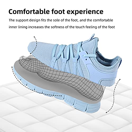 AOE Womens Walking Running Shoes Ultra Lightweight Breathable Mesh Tennis Shoes Non Slip ...