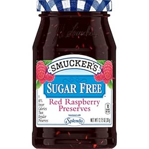 Amazon.com : Smucker's Sugar Free Red Raspberry Preserves with Splenda ...