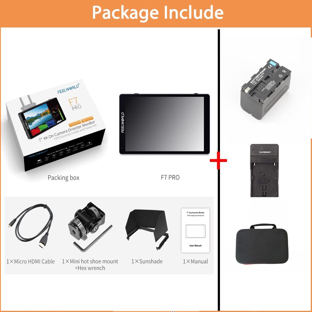 Mua FEELWORLD F7 PRO+ Battery + Carry Case 7 Inch Touch Screen DSLR ...