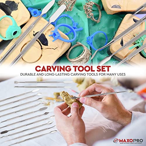 Premium Wax Carving Tools Set – 12 Pcs Stainless Steel Clay & Wax Sculpting Tools – Double Ended ...