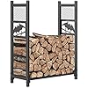 Mr IRONSTONE 3 ft Firewood Rack, Outdoor Wood Rack for Firewood Storage ...