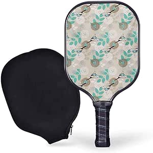 Vintage Pickleball Paddle Set,Romantic Bird Pattern with Nest and Eggs ...