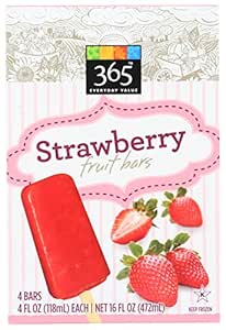 365 Everyday Value, Strawberry Fruit Bars, 4 ct, (Frozen): Amazon.com ...
