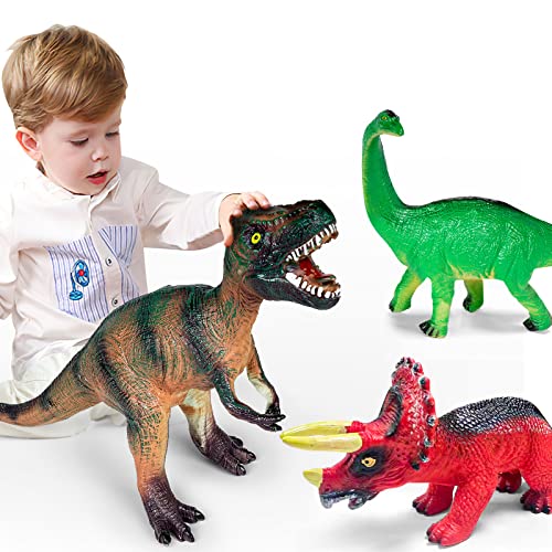 Mua Keena 3 Piece Jumbo Dinosaur Toys, 20" Large Soft Dinosaurs Set ...