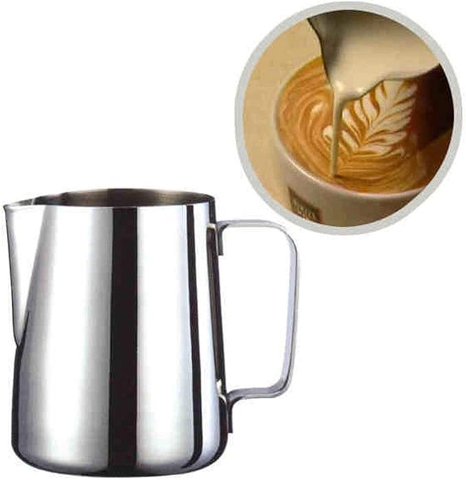 VNEIRW Milchbecher, Edelstahl Milchschaum Krug Kännchen, Milch ...