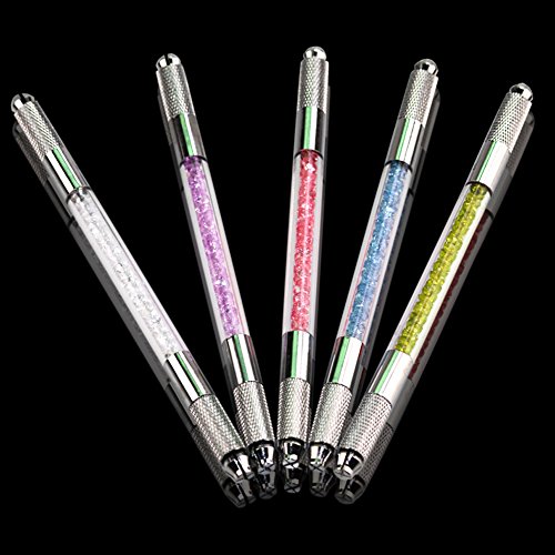 Microblading Pen 5 Pcs Professional Dual-head Manual Tattoo Fog Eyebrow ...