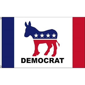 Amazon.com : New 3x5 Democratic Party Flag Political Democrat Flags ...
