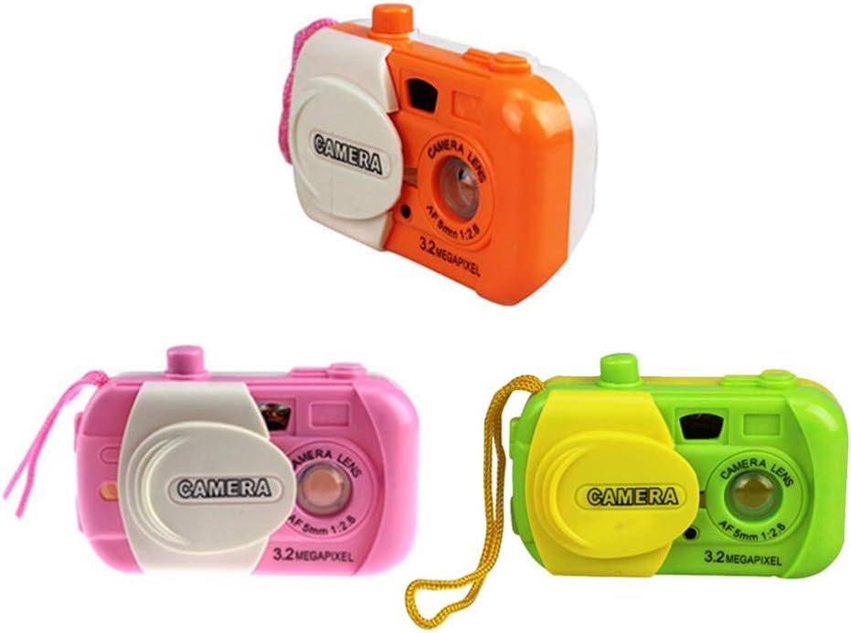 Tomaibaby 3pcs Plastic Camera Toys Mini Clicking Cameras Learning Study ...