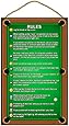 Amazon.com: SJT ENTERPRISES, INC. Billiards/Pool Table Rules 10" x 16 ...