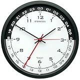 Amazon.com: Trintec 24 Hour Military Time Zulu Time Wall Clock 14 ...