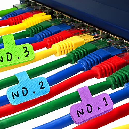 50 Pieces Cable Labels Multi Color Cord Labels Wire Labels, Cable Tags ...