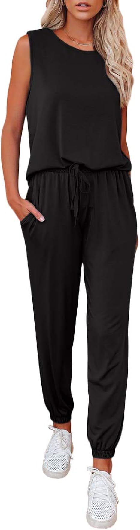 Women 2 Piece Outfits Summer Sweatsuits Sets Sleeveless Sweat Sets ...