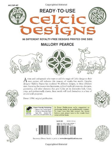 Ready-to-Use Celtic Designs: 96 Different Royalty-Free Designs Printed ...