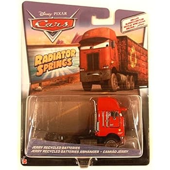 Amazon.com: Cars Jerry Recycled Batteries Hauler: Toys & Games