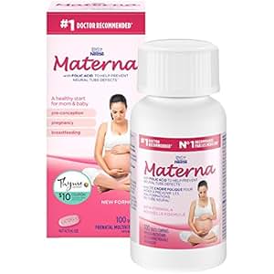 NESTLÉ MATERNA Prenatal Multivitamin, 100 Tablets - PACKAGING MAY VARY ...