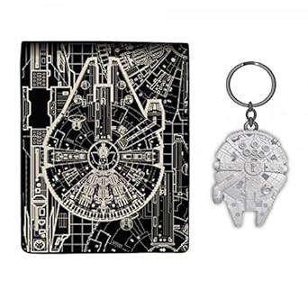 Amazon.com: Star Wars Millennium Falcon Wallet and Keychain Box Set ...