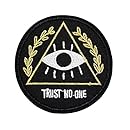 Amazon.com: U-Sky Sew or Iron on Patches - Trust No One Patch - Pack of ...