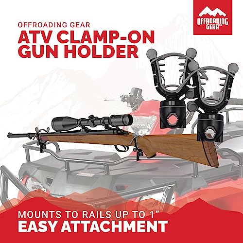 ATV Clamp-on Gun Mount Holder w/Rubber Straps for |UTV|Bikes|Carts ...