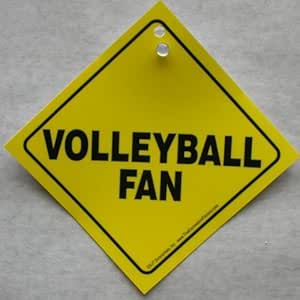 Amazon.com: Volleyball Fan Car Sign: Everything Else