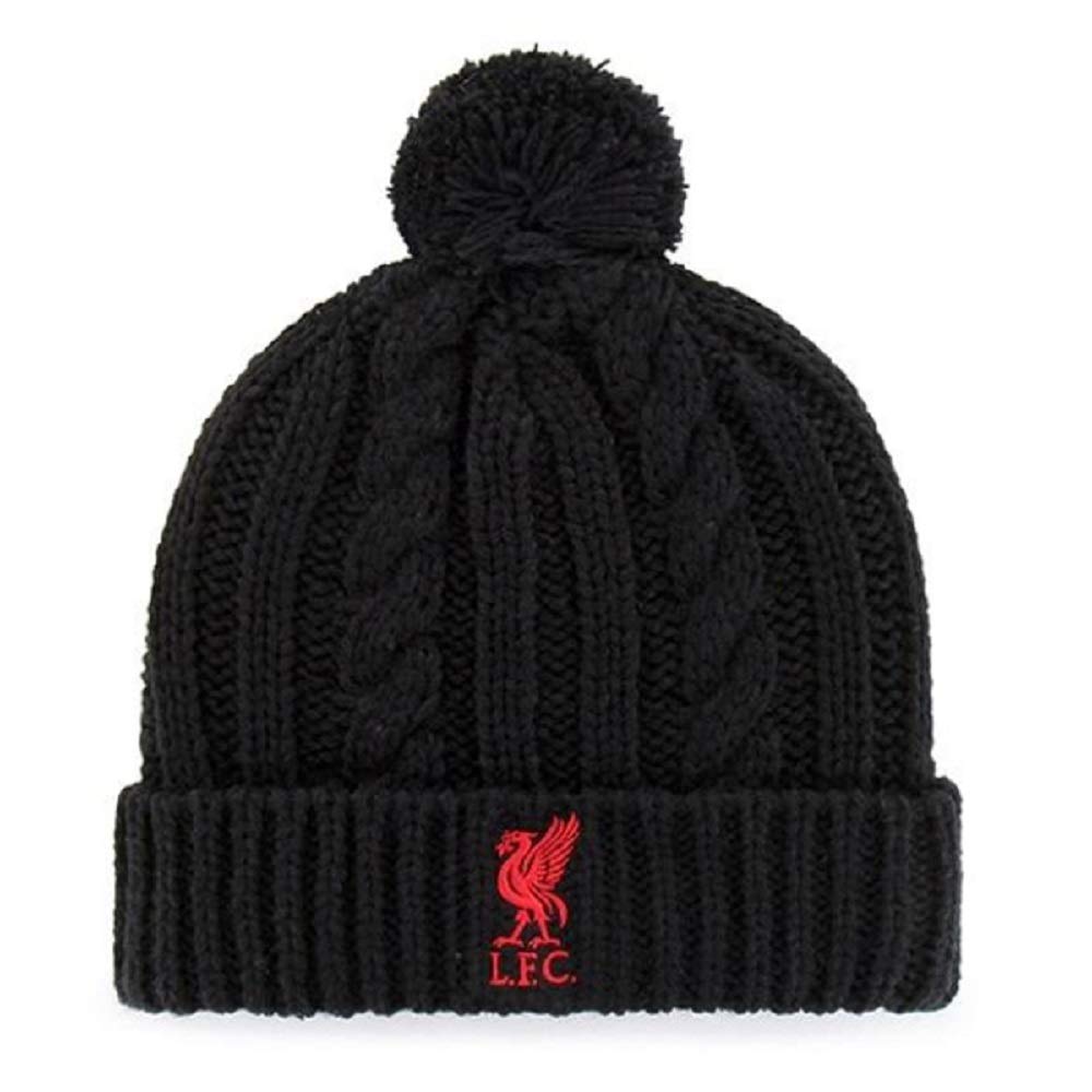 Twins Enterprise, Inc. Liverpool FC Cable Knitted Turn Up Bobble Hat ...