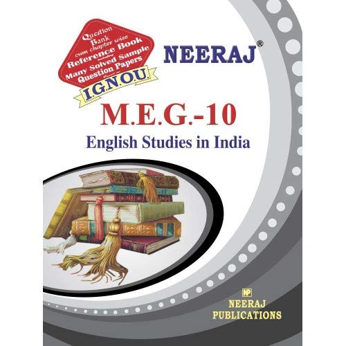 Buy IGNOU MEG 10 English Studies In India Reference Book Including Buy IGNOU MEG 10 English Studies In India Reference Book Including