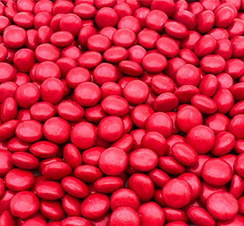 HERSHEY-ETS Coated Milk Chocolate Candy, Red Color Crunch Shell, Bulk ...