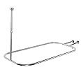 Amazon.com: Shower Curtain Rod Hoop Square Shape Bathroom Heavy Duty No ...
