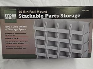 20 Bin Rail Mount Stackable Parts Storage - - Amazon.com