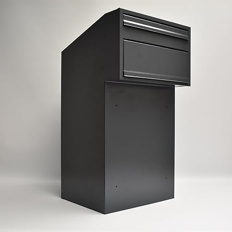 Parcel Box for Gates and Fences- Rear Retrieval Sigma (Black): Amazon ...