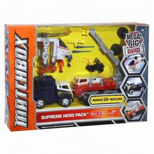 Matchbox Mega Rig Building System Supreme Hero Pack | Amazon price ...