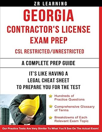 Amazon.com: Georgia Contractor's License Exam Prep eBook: Learning, ZR ...