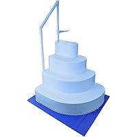 Amazon.com: Aqua Select Resin Step in a Box Blue | Ultra Sturdy Steps ...