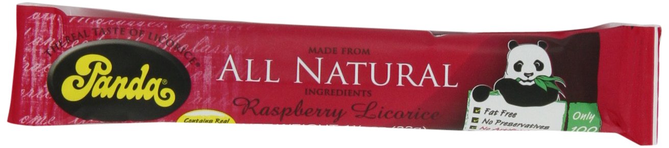 Amazon.com : Panda All Natural Raspberry Licorice Bar, 1-1/8-Ounce ...