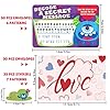 Valentine's Day Cards 30pcs Decoder Game for Kids 30 Stickers and ...