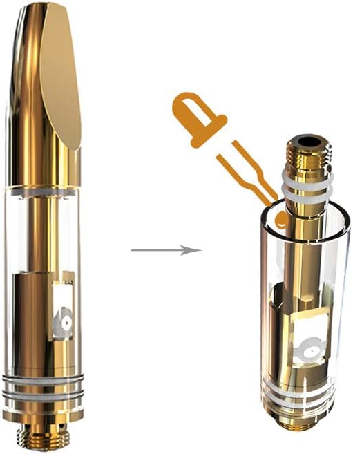 (Pack of 2) CBD Vaporizer Super Portable Refillble CBD Vape Cartridge 1 ...