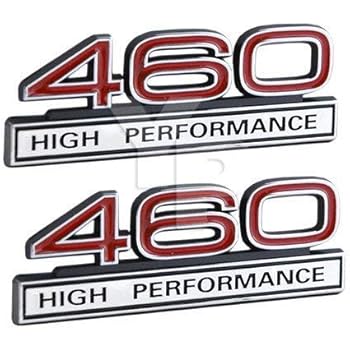 Amazon.com: 460 7.5 Liter High Performance Engine Emblems in Chrome ...