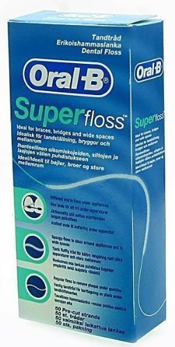 Oral B 50 Pieces Pre-Cut Super Floss - Pack of 3: Amazon.co.uk: Health ...