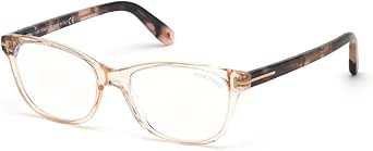 Amazon.com: Eyeglasses Tom Ford FT 5638 -B 072 Shiny Transp. Pink ...