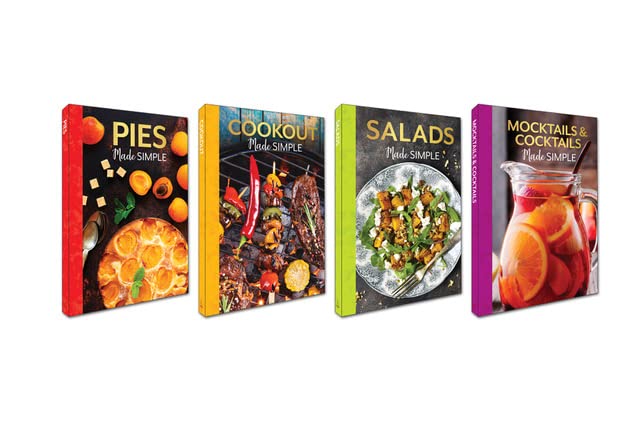 Recipes Made Simple 4 Cookbook Set-Includes Cookout, Cocktails, Salads ...