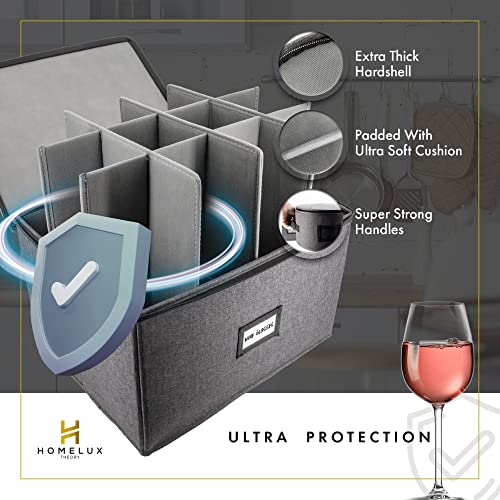 HOMELUX THEORY China Storage Containers, 8 pc. ULTRA THICK HARDSHELL ...