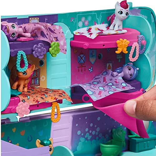My Little Pony Playset Mini World Magic Mare Stream, Buildable Trailer Camper Van, Mini Toys For ...