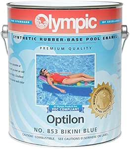 Amazon.com : Olympic Optilon Synthetic Rubber Swimming Pool Paint ...